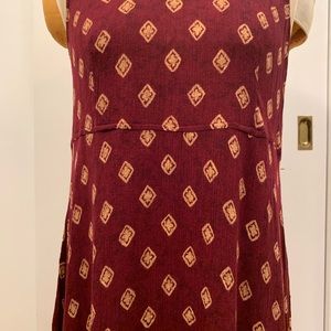 Rabbit Rabbit Rabbit | Dresses | Rabbit Designs Vintage Dress Burgundy ...